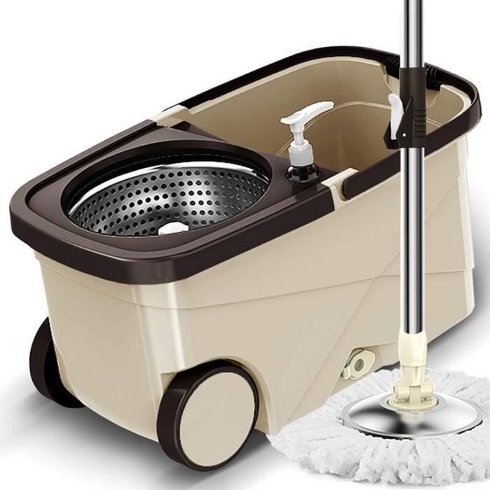 Spin Mop Floor Cleaning Supplies Vadrouille Et Seau En Acier Inoxydable Avec Essoreuse Pour La Maison Vadrouille Automati u6874 Cdiscount Maison