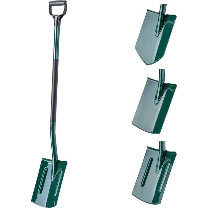 Pelle tomber, pelle de jardin avec manche ergonomique, pelle en métal ...