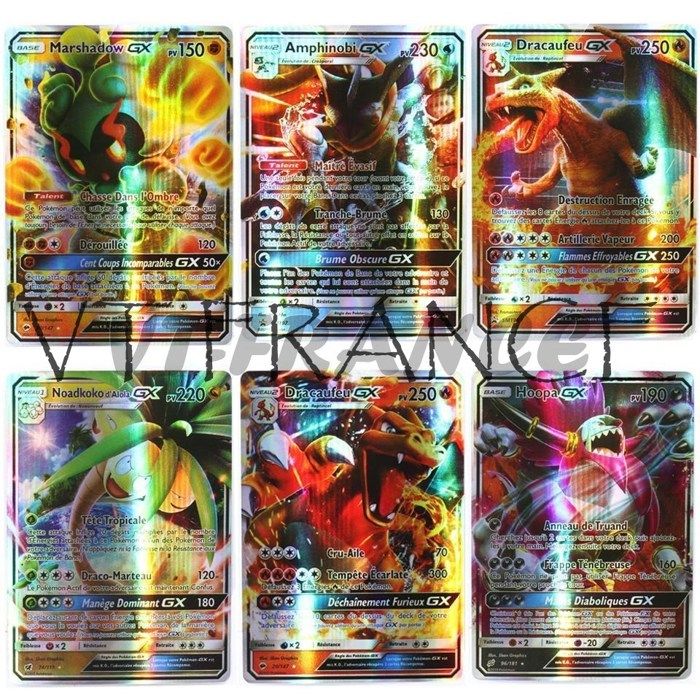 Cartes Pokemon FR GX EX V Max STAR TAG TEAM, Modele: 100GX - Cdiscount ...