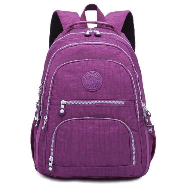 Sac à dos - Violet - Fille - Grande capacité - Sac de voyage - Sac à ...