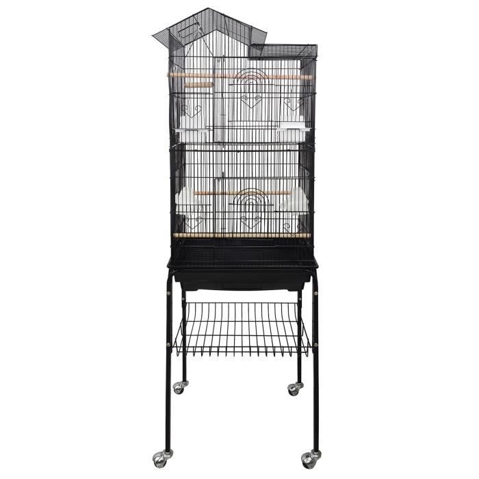Aufun Bird Cage Cage pour perruches avec support pour perruches et ...