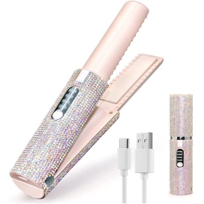 2-En-1 Électrique Usb Brosse À Lisser Les Cheveux Brosse À Lisser ...