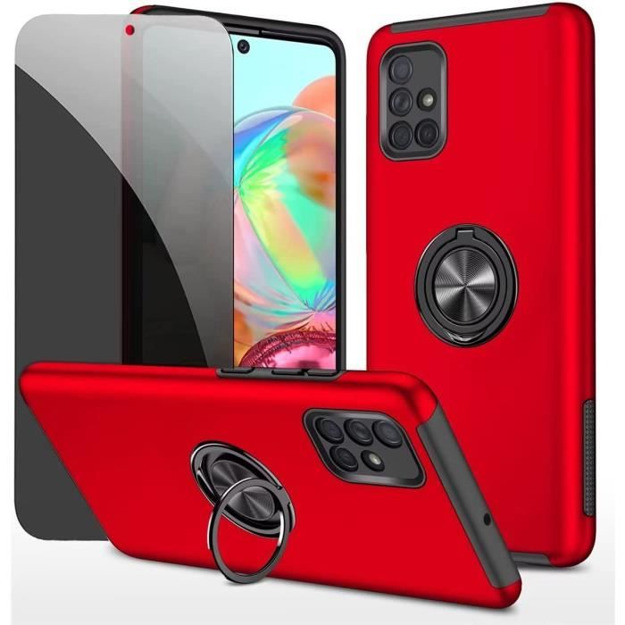 Privacy Coque Samsung Galaxy A71 4G avec Anti Espion Verre trempé avec ...