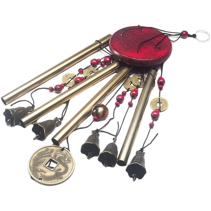 Carillon éolien en métal chinois traditionnel Vintage suspendus cloches ...