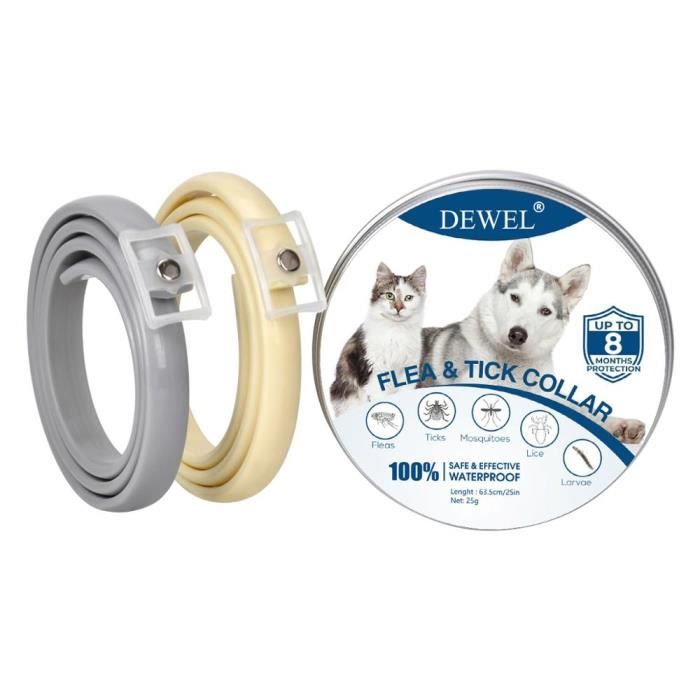 CRAZE Dewel 2 PCS Cat & Dog Collar Anti Flea Mosquitoes Ticks Insect 8 ...