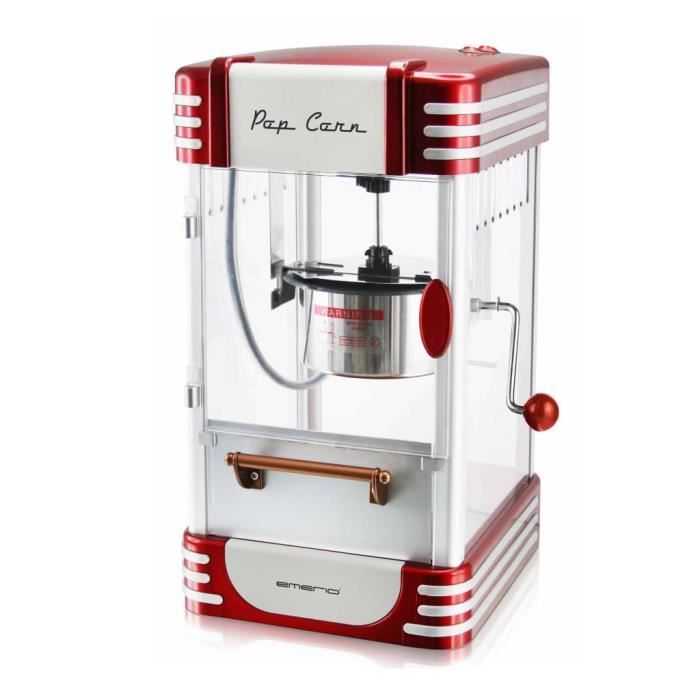 Emerio Machine à pop-corn Rouge 360 W POM-120650 - Cdiscount Electroménager