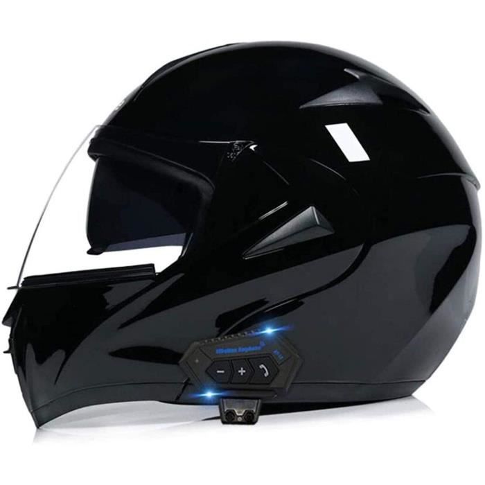 Casques de Moto Bluetooth,Casque de Moto Intégral Modulaire Intégré ...