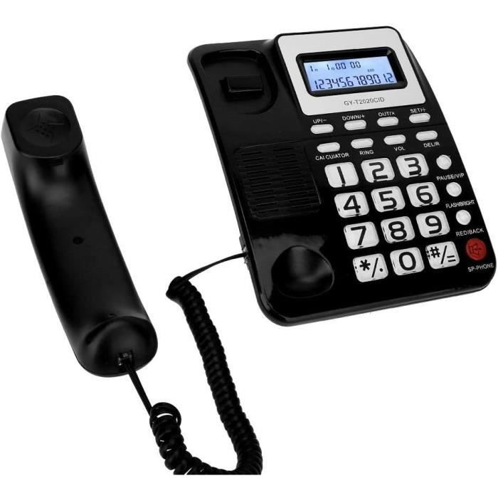 Téléphone Filaire Avec Identification De L'Appelant, Téléphone Fixe ...