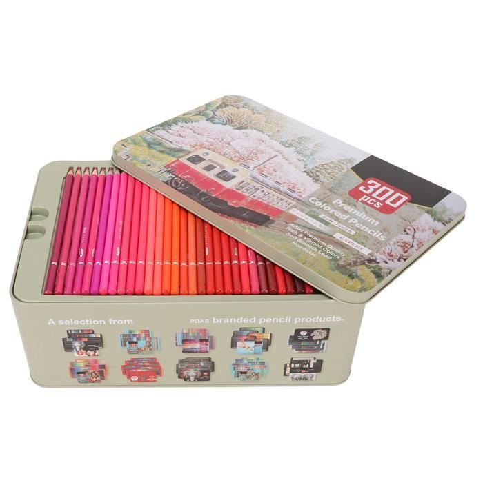 Ensemble de crayons de couleur - SONEW - 300 couleurs - Crayons ...