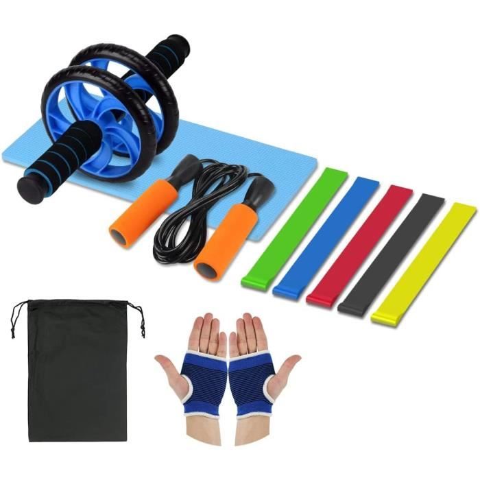 Aurorast Kit Musculation 3 pièces-Roue Abdominale avec Genou Tapis ...