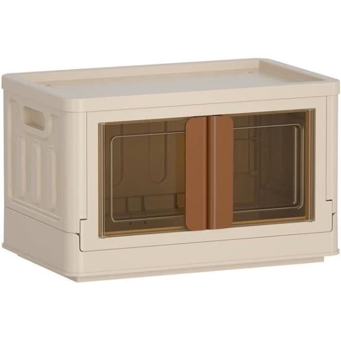 HAIXIoite rangement plastique, 32L boite de rangement Pliable caisse rangement, avec couvercle ...