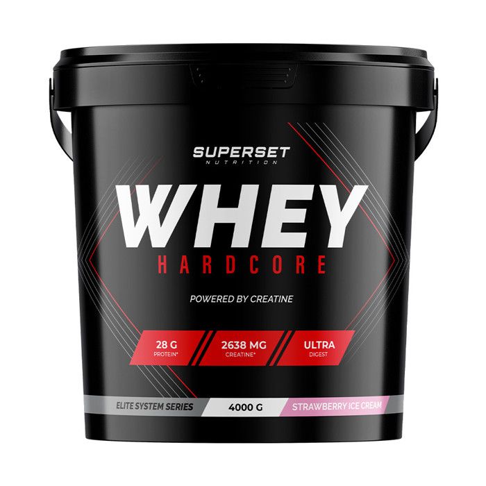 Whey protéine - Superset Nutrition - WHEY HARDCORE (4KG) - Saveur ...