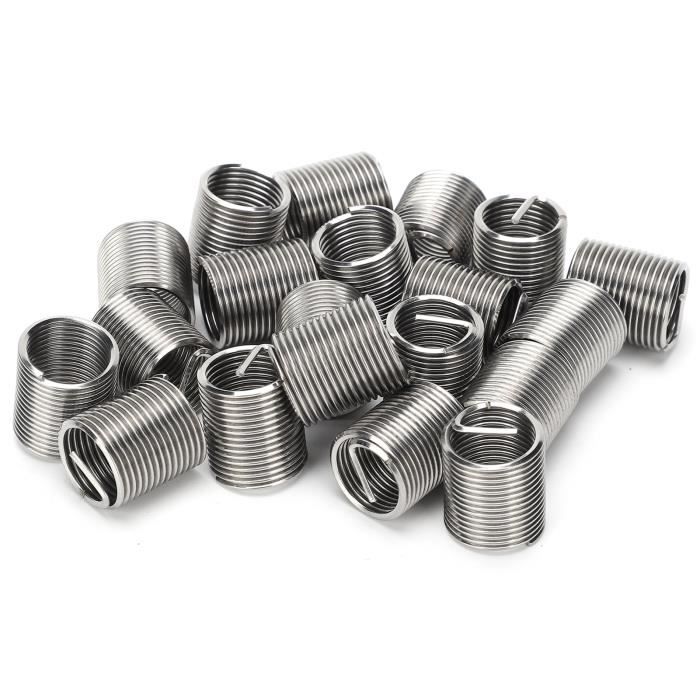 VBESTLIFE gaine de filetage 20 pièces filetage insert manchon enroulé ...