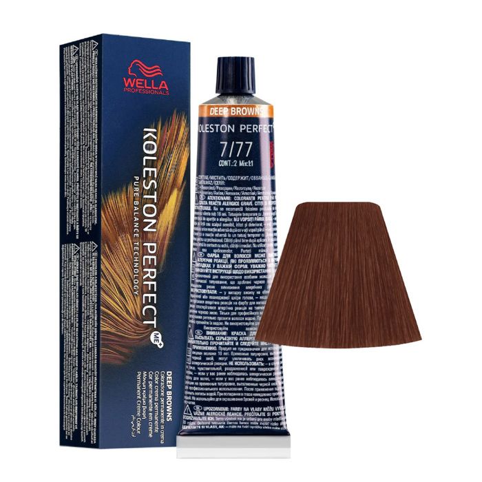 7-77 Blond Moyen Marron Intense Wella Koleston perfect Me+ Deep Browns ...