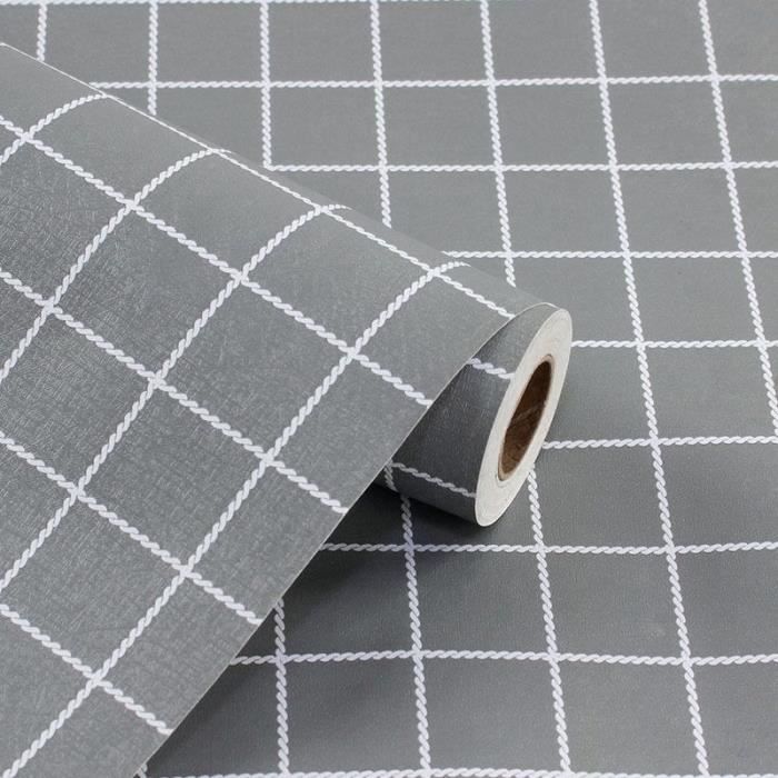 Papier peint,grey square-5 m x 45 cm--Papier Peint Auto-adhésif En Pv ...