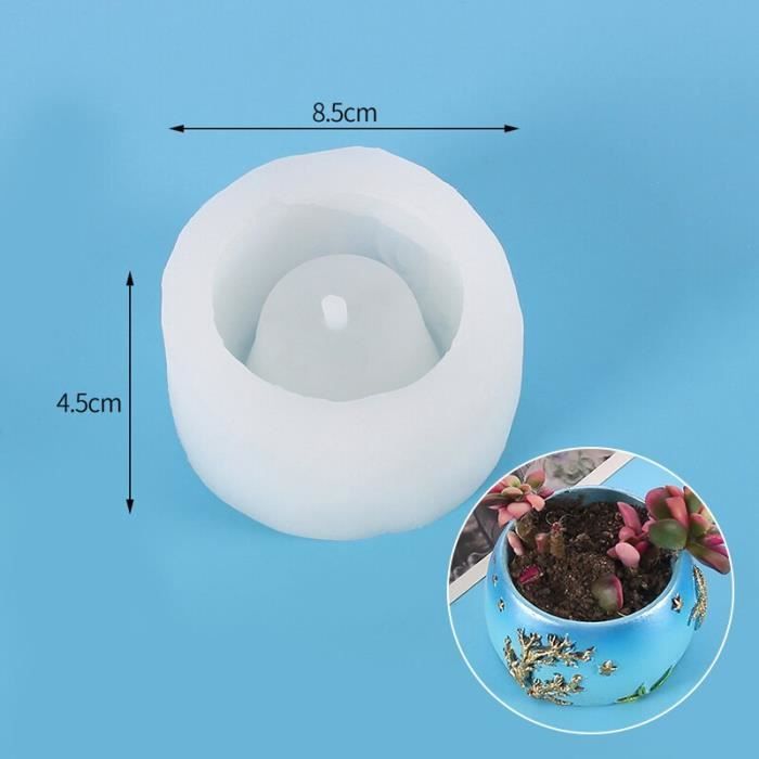 MOULE A MODELER,7--Moules en Silicone pour grand Pot de fleur, en béton ...