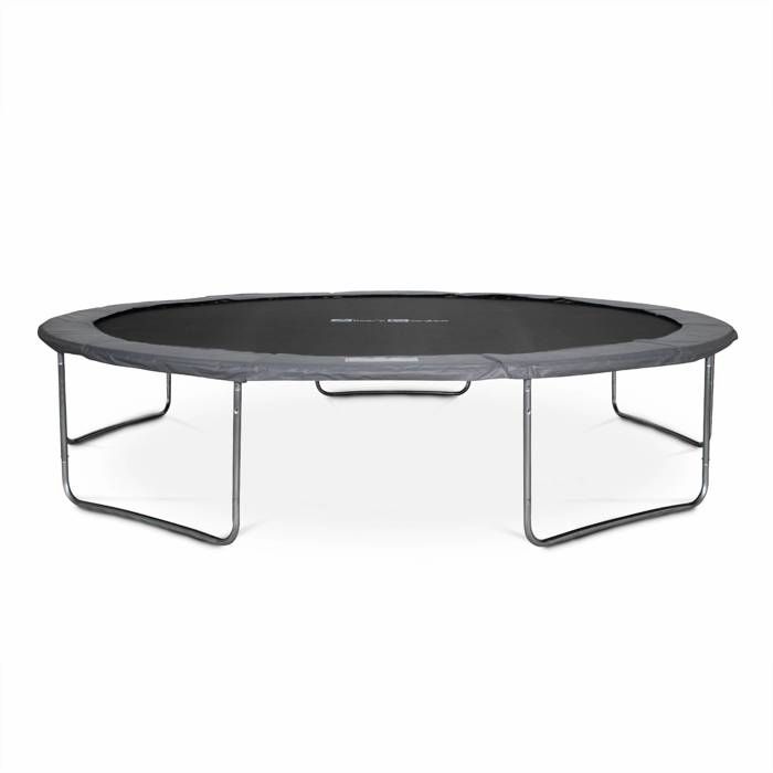 Trampoline rond Ø 460cm gris avec son filet de protection - Neptune ...