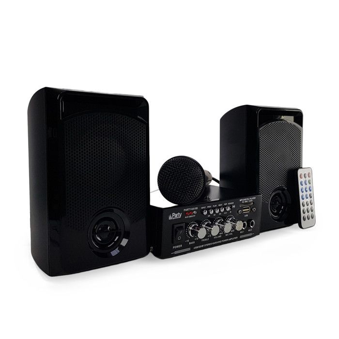 Kit karaoké - PARTY SOUND & LIGHT - PARTY-KA100 - 2x50W - Bluetooth/USB ...