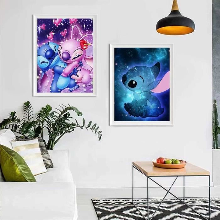 Kit de Peinture Diamant 5D - DIY - Stitch - Multicolore - Pour Adultes ...
