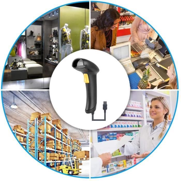 Scanner De Code À Barres, Mini Lecteur De Code À Barres Bluetooth QR De ...