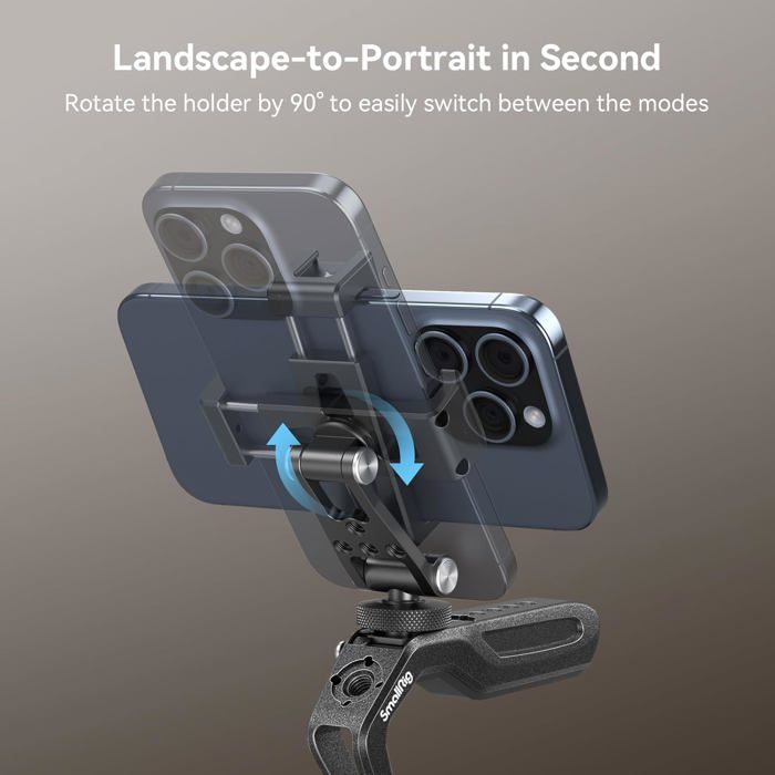 Support téléphone SMALLRIG 4382 : métal robuste, fiche Cold Shoe ...
