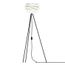 CARMINA-Lampadaire Trépied Noir H131cm Blanc Vita | designé par William ...