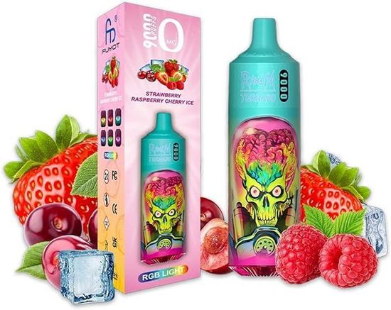 Puffs RandM Tornado 9000 Puffs - Sans Nicotine (Strawberry Raspberry ...