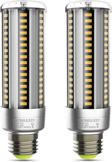 Ampoules LED E27 25W 3000LM quivalent Ampoule Incandescente 250W Blanc Naturel 4000K Non ...