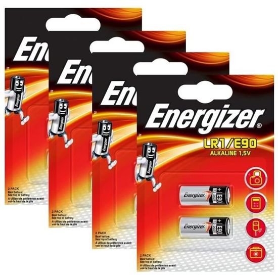 8 x Energizer LR1 1.5 V pile alCaline E90 MN9100 N AM5 910A - Cdiscount ...