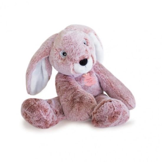 Peluche Lapin Rose 40 cm - HISTOIRE D'OURS - Sweety Mousse - Doux et Câlin - Pour Enfant ...