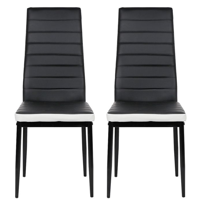 Lot de 2 Chaises de salle à manger VIVOLILV ,Simili PU,Chaises Moderne ...