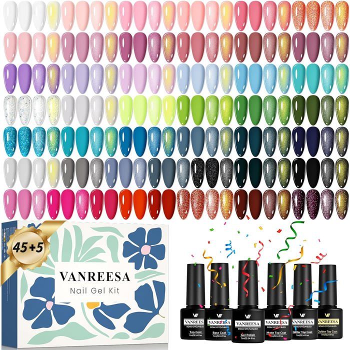 Vernis Semi Permanent, Blanc Rouge Noir Bleu Foncé Vert Foncé Flash ...