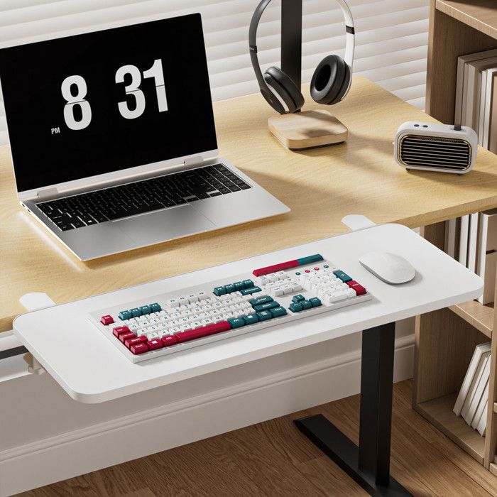 Clavier coulissant sous bureau – FIANAO – Plateau clavier pliable 90 ...