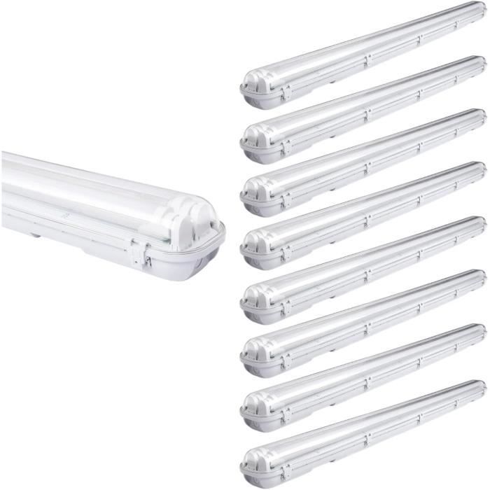 Reglette Led Garage 120Cm Eclairage Led Etanche 2 Unités 18W 3600Lm ...