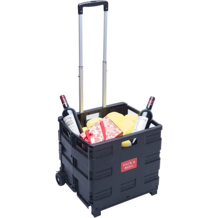 DXP Chariot Pliant Chariot de rangement Sac et Cabat avec Roulette 35 ...