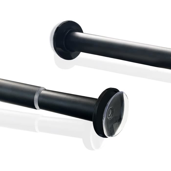 Tringle télescopique extensible pour rideau lourd Noir (140-250 cm)[265 ...