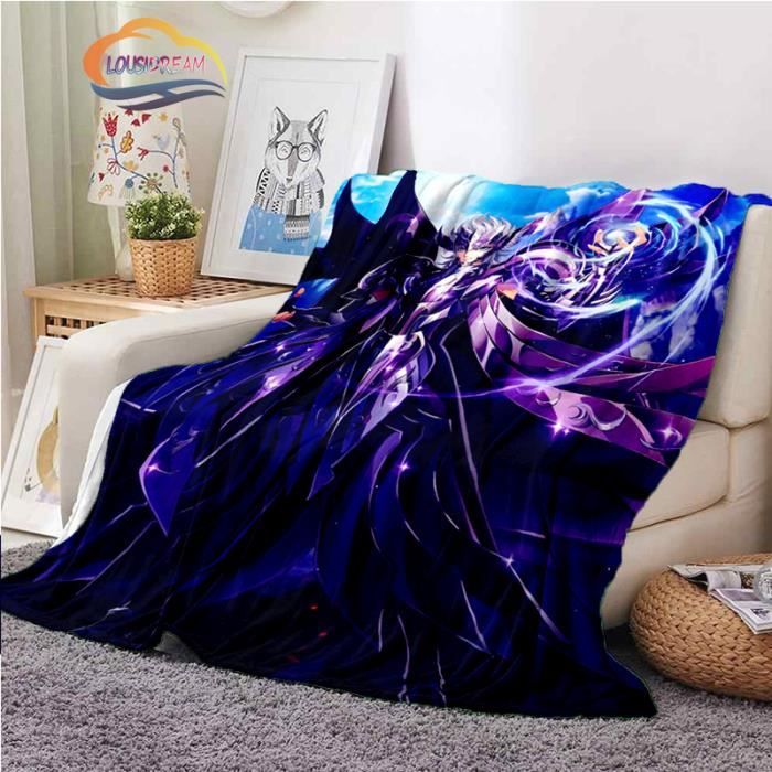 FLR-22100 Gold Saint Seiya series Classics Animated wool blanket ...