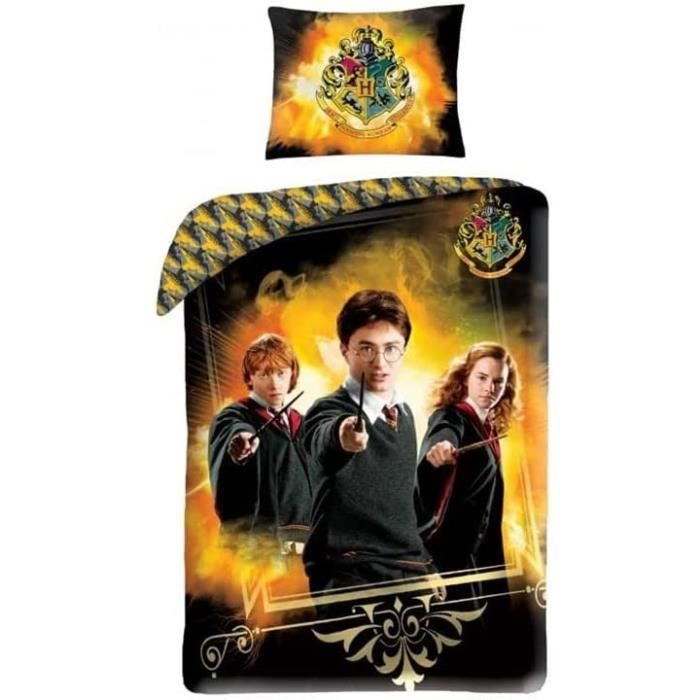 Harry Potter Parure de lit , Harry Potter Motif Harry et amis 140 x 200 ...