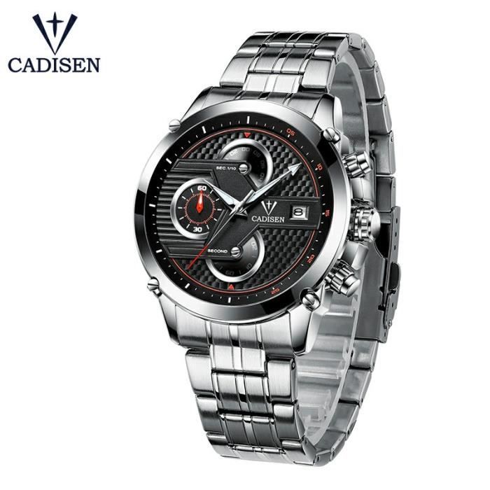 LINGYUE Montre bracelet Homme - Quartz à double affichage - Mouvement ...