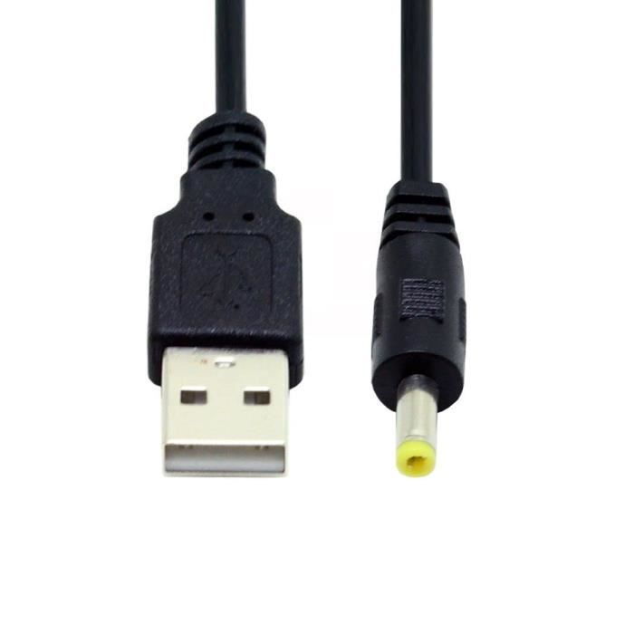 Câble USB vers DC 4 x 1,7 mm, USB 2.0 type A mâle vers DC 5 V 4 x 1,7 ...