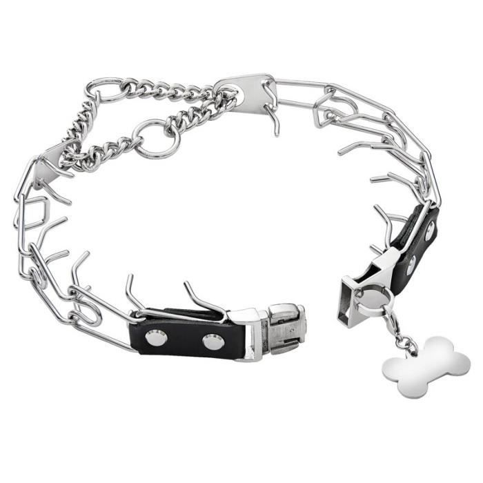 Prong Collar Dog Adjustable Stainless Steel Choke Pinch Pet Training ...