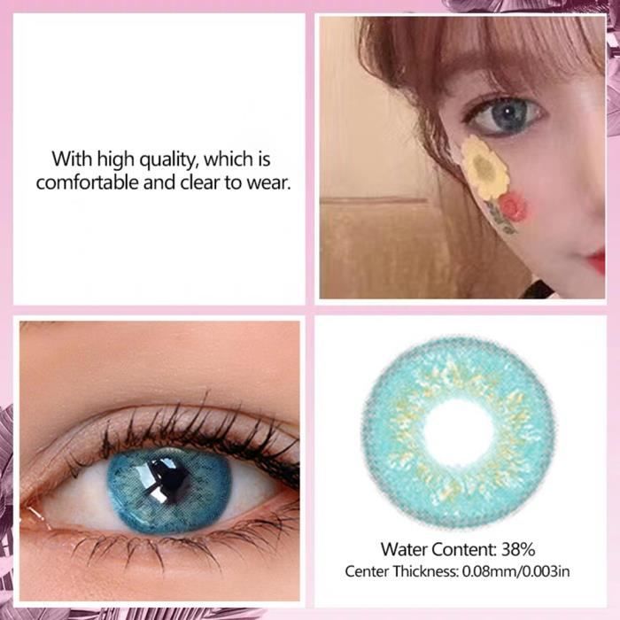 Drfeify Lentilles de contact cosmétiques Drfeify Verres de contact 2pcs ...