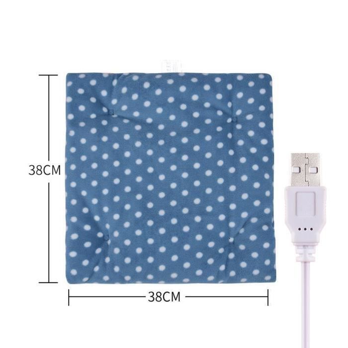 5V -USB Coussin chauffant-38X38CM-Pour le bureau, la maison, les ...