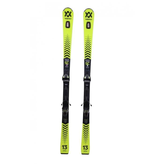 Ski Test Volkl Racetiger SC Yellow 2021 + fixations - Cdiscount Sport