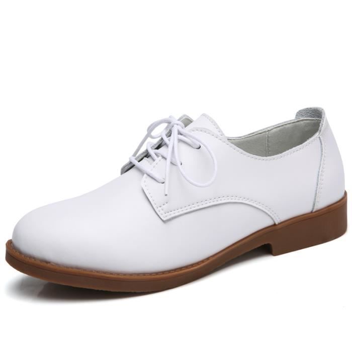 Chaussures Femme Chaussures cuir femme mode chaussures à lacets ...