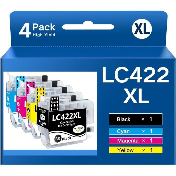 Lc422Xl Pigment Cartouche Compatible Avec Brother Lc422 Xl Lc422Xl Pour ...