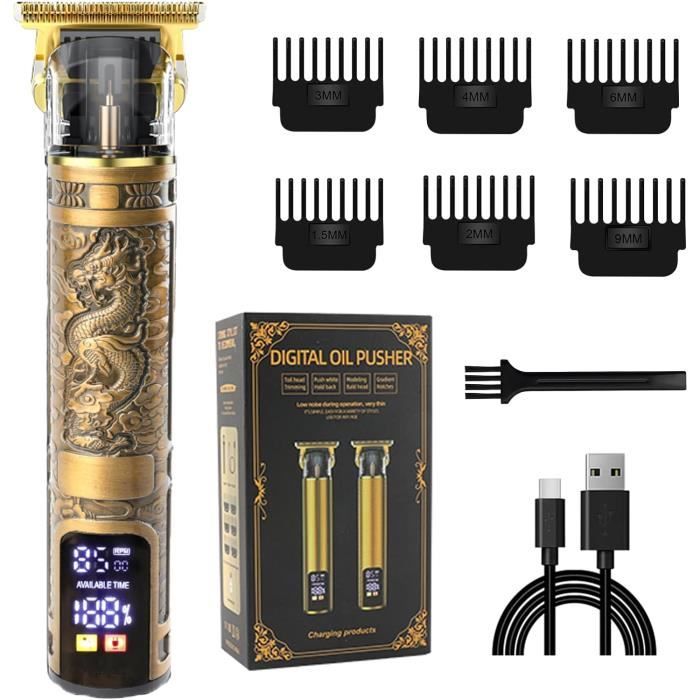 Tondeuse À Barbe Pour Homme Avec 3 Niveaux De Moteur,Contours,Tondeuse ...