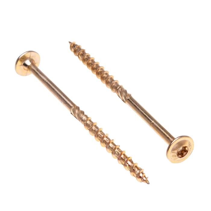 Vis À Bois 8 Mm X 80 Mm - Vis Torx Bois Et Traverses De Chemin De Fer ...