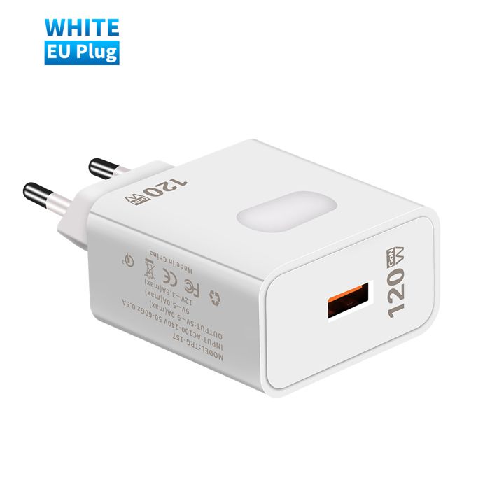 GaN – chargeur USB 120W, charge rapide, haute vitesse, QC 3.0 ...