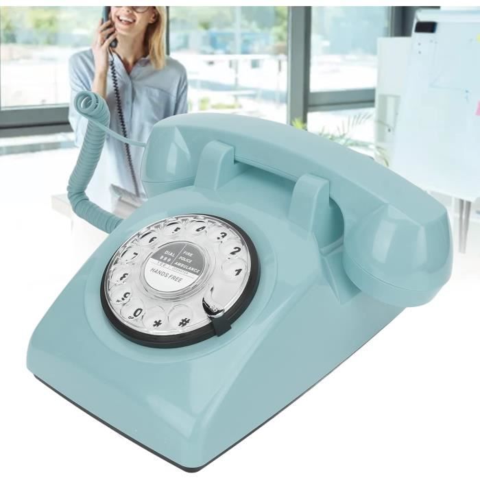 Schiuma Téléphone Fixe Rotatif, Téléphone Portable Portable Avec ...